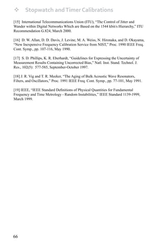 Practice guide stopwatches and timer calibrations | PDF