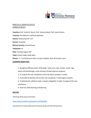 Practice ii lesson plan 5 class 7 and 8 | DOCX | Homework and Study ...