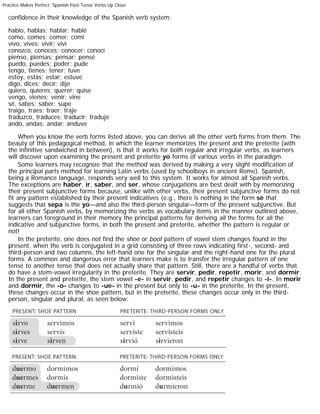 Practice makes perfect spanish past tense verbs | PDF