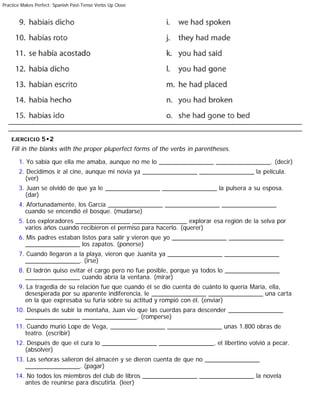 Practice makes perfect spanish past tense verbs | PDF
