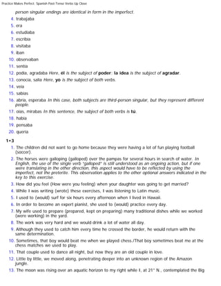 Practice makes perfect spanish past tense verbs | PDF
