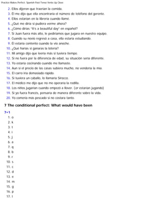 Practice makes perfect spanish past tense verbs | PDF