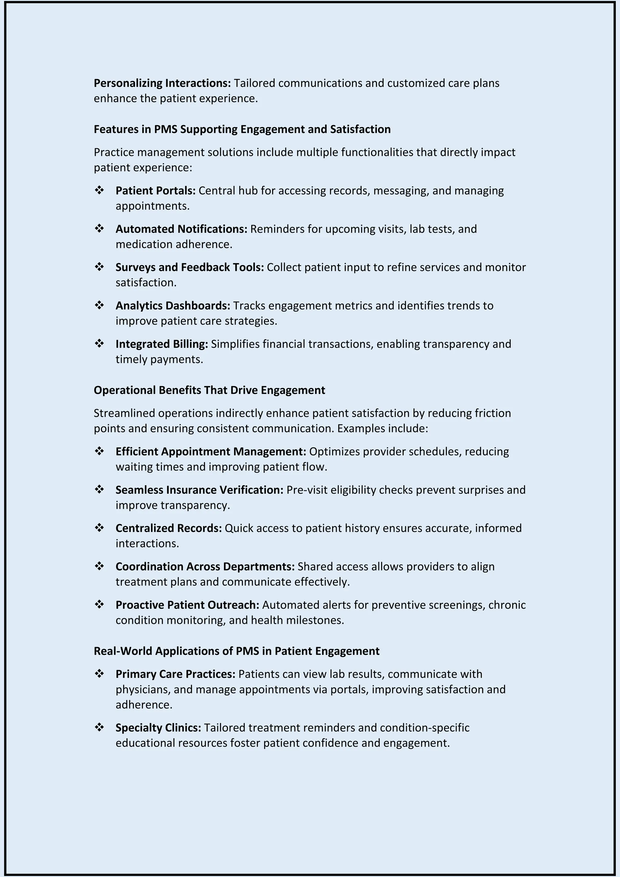 Practice Management Solution Boosting Patient Engagement | PDF