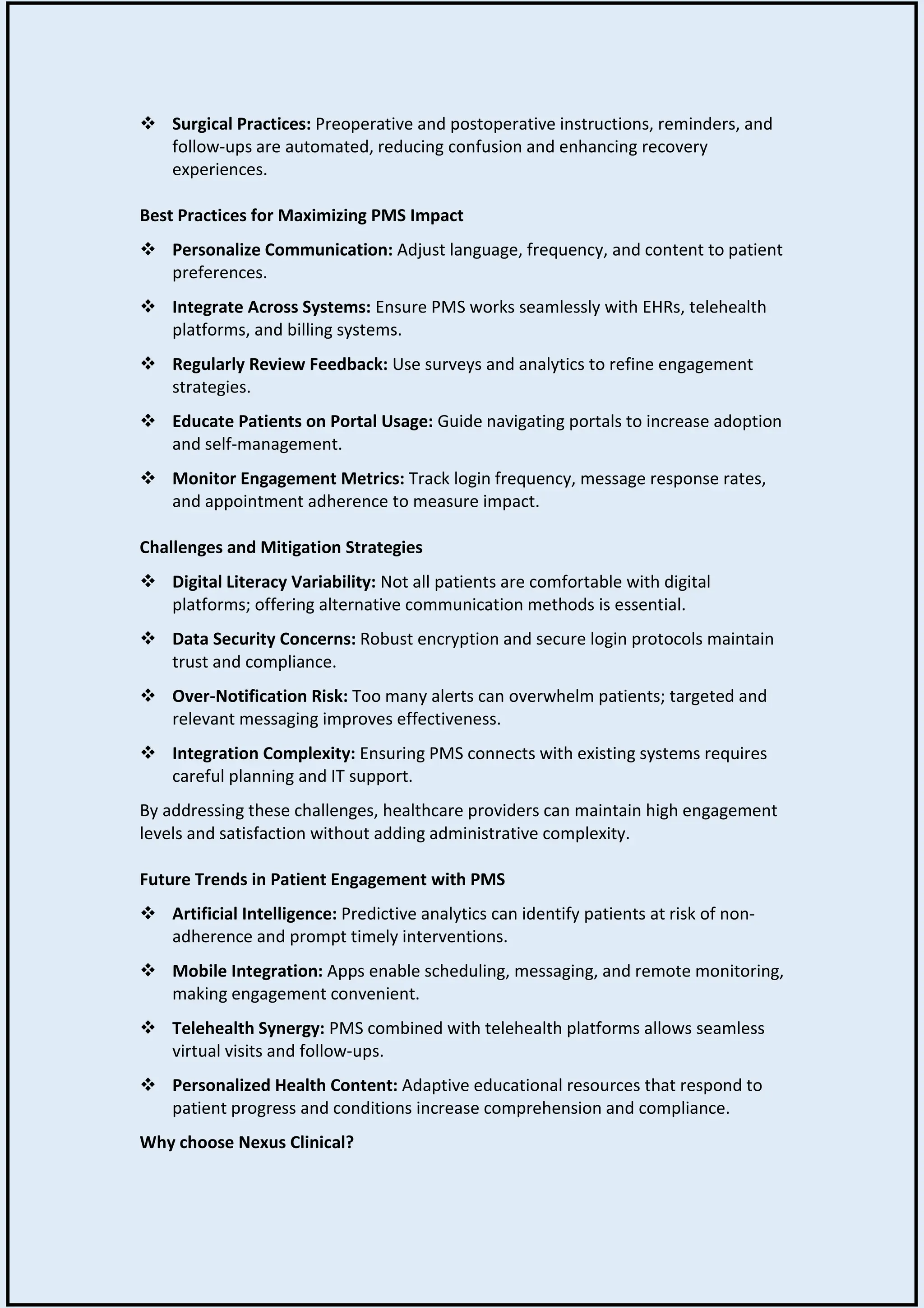 Practice Management Solution Boosting Patient Engagement | PDF