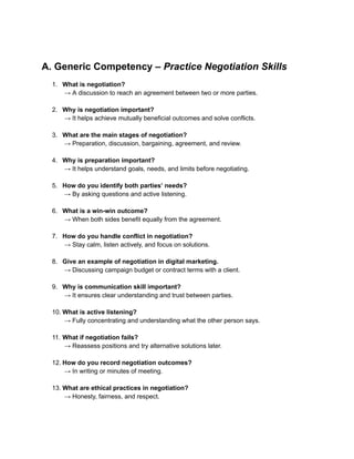 Practice Negotiation Skills (2;;;;;;;;; | PDF