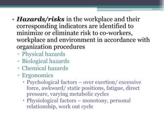 Practice occupational health and safety | PPTX