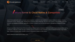 Practice of building apache sharding sphere iincubator community | PPT