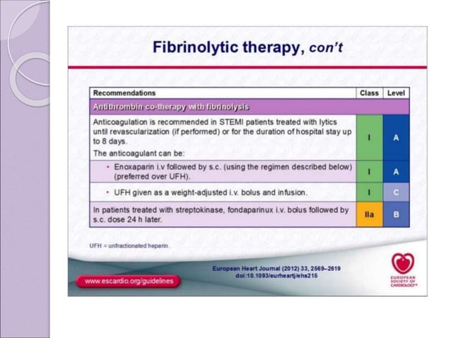 Practice of preparation and administration of tenecteplase | PPT