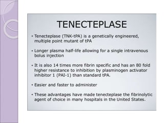 Practice of preparation and administration of tenecteplase | PPT