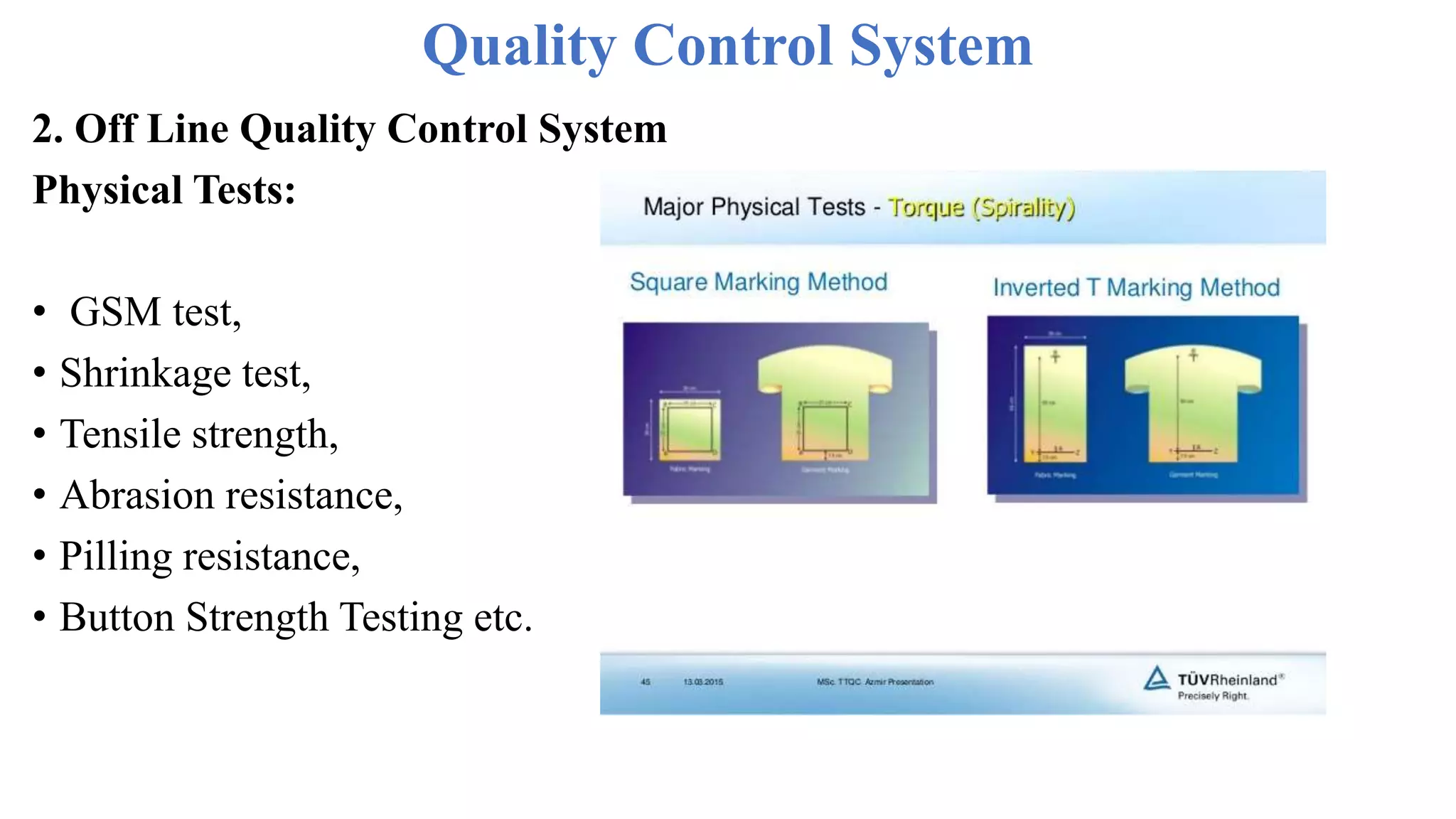 Practice of quality management system in apparel industry qcm ...