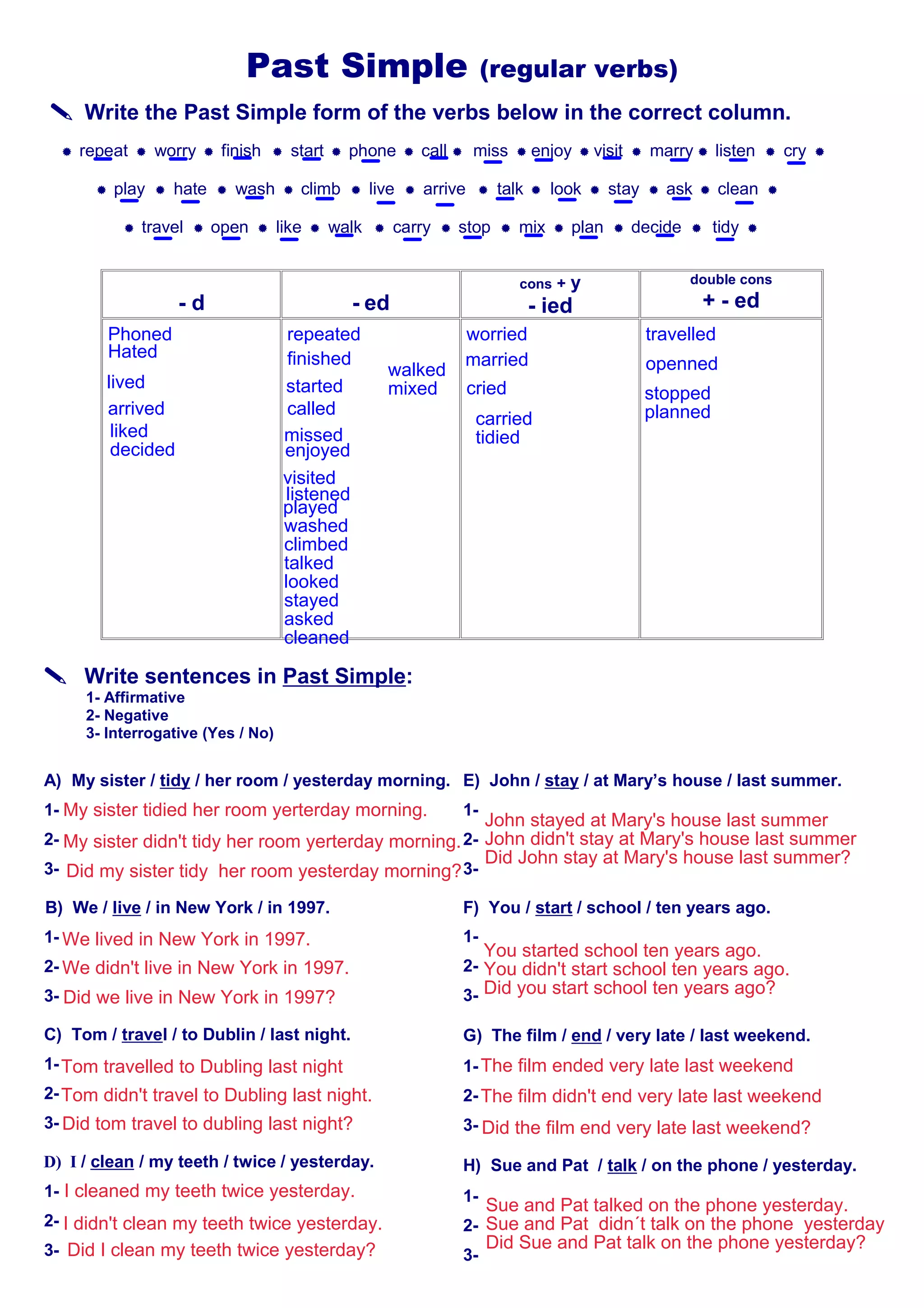 PRACTICE OF SIMPLE PAST TENSE - resuelta.pdf