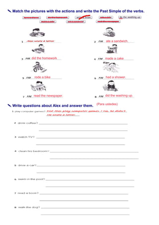 PRACTICE OF SIMPLE PAST TENSE - resuelta.pdf