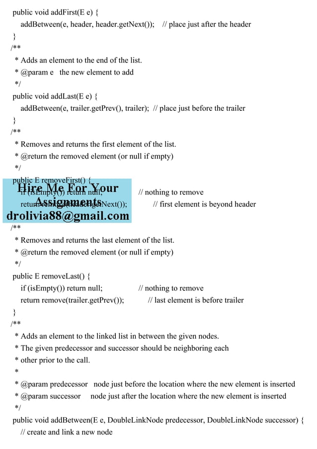 Practice Of Using And Manipulating A Doubly Linked List And 2 Pracpdf