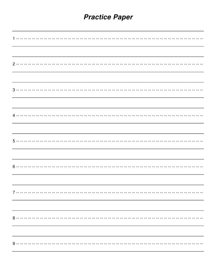 Practice Paper