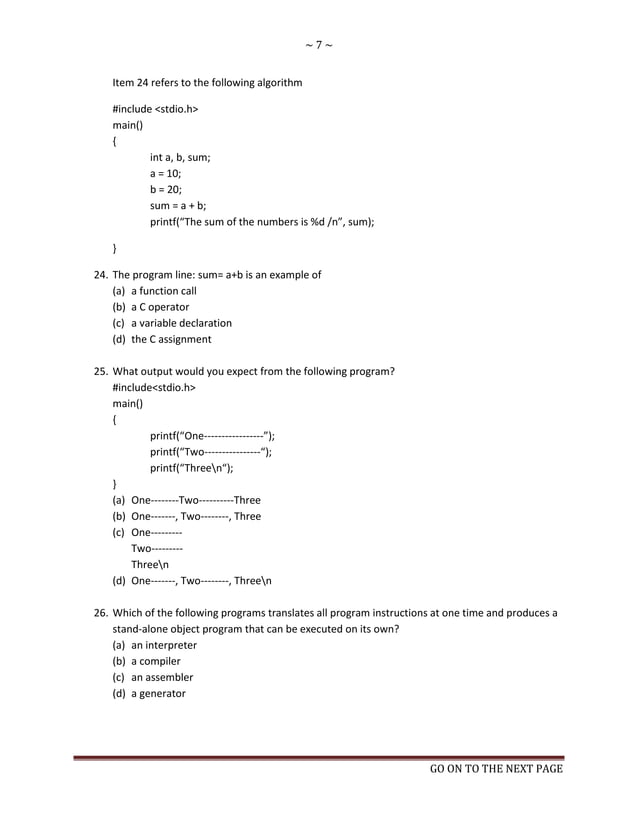 CAPE Computer Science Unit 1 Paper 1 - Practice Paper | PDF