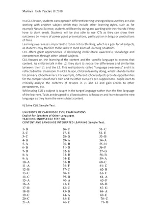 Practice paper 12 clil | DOCX