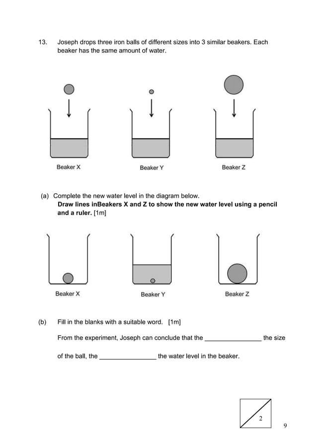 Science Practice Paper 3 | PDF
