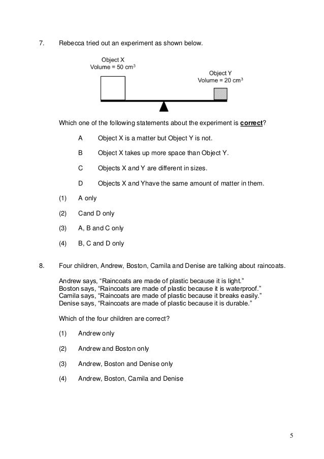 Science Practice Paper 3