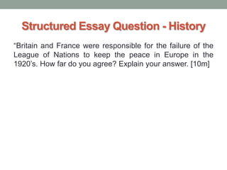 O Level History Practice Paper | PPTX