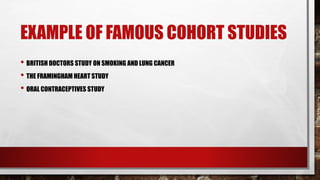 COHORT STUDY | PPTX