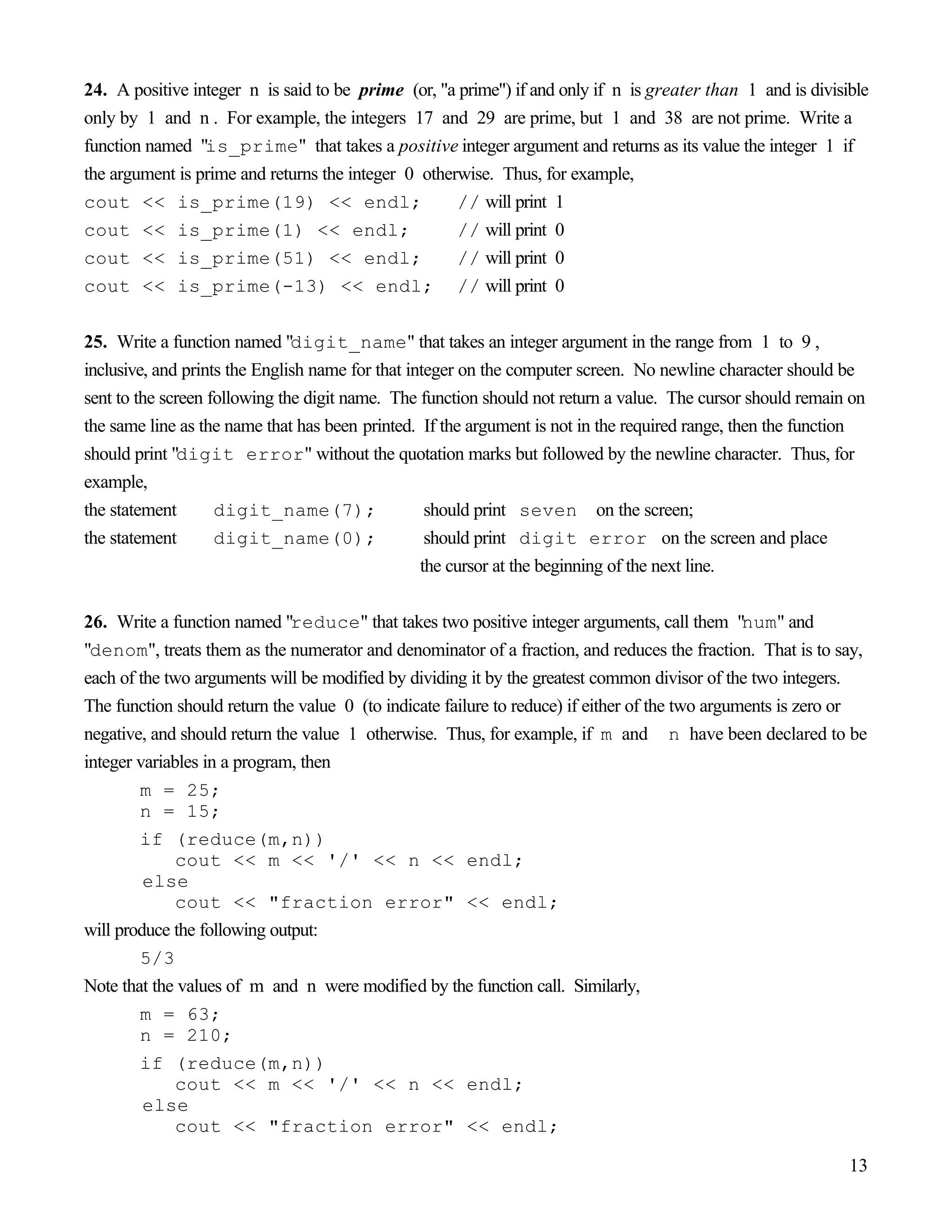 Solved Practice Problems For the C++ Exams | PDF Solved Practice Problems For the C++ Exams | PDF