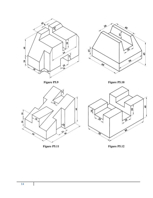 Practice problemsforengineeringdrawingi 14-18 | PDF