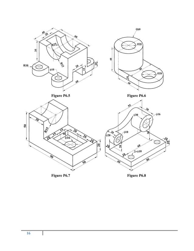 Practice problemsforengineeringdrawingi 14-18 | PDF