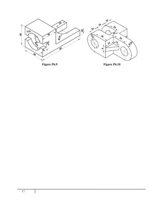 Practice problemsforengineeringdrawingi 14-18 | PDF