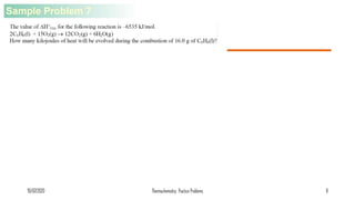 Practice Problem Solving on Thermochemistry | PDF