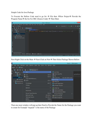 Practice Program-9-Packages-Unit 4.docx | Programming Languages | Computing