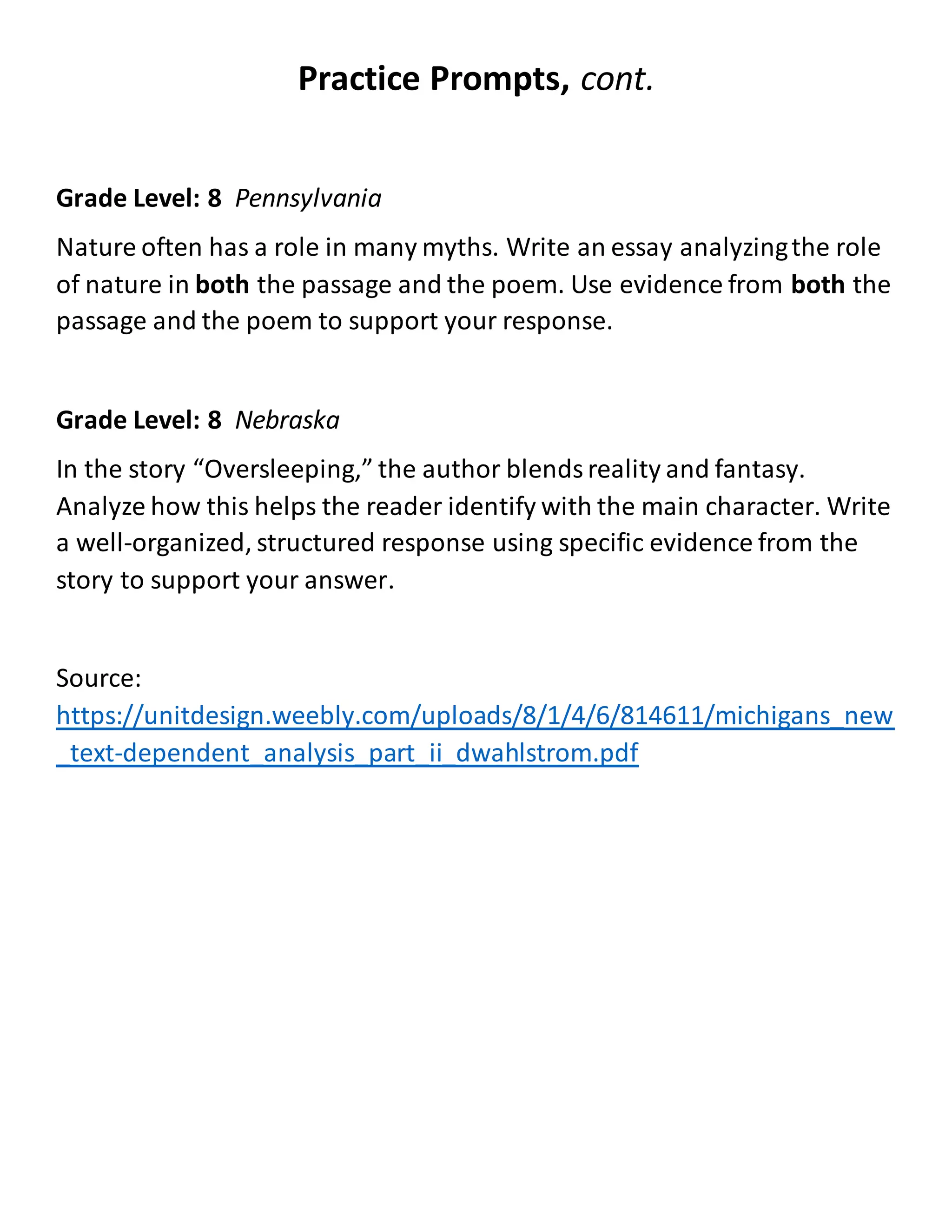 Practice prompts | DOCX