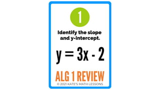 Algebra 1 Review - Practice quiz 1 | PPTX