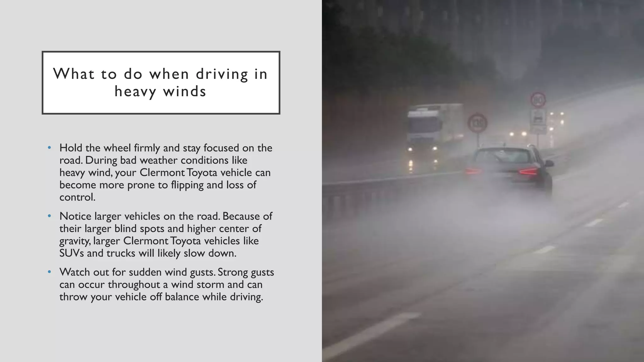 Practice safe driving in bad weather conditions | PDF