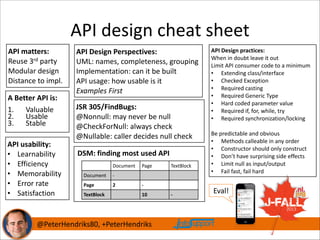Practices and tools for building better API (JFall 2013) | PPT