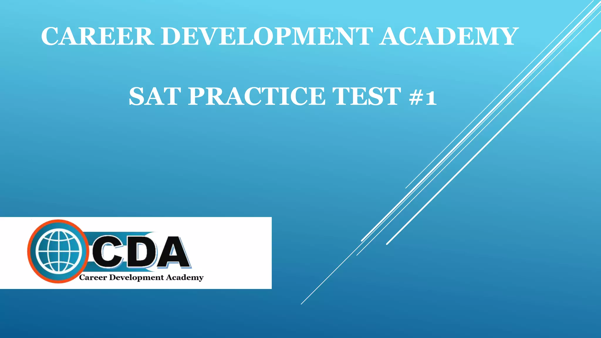 Practice sat test #1 | PPT