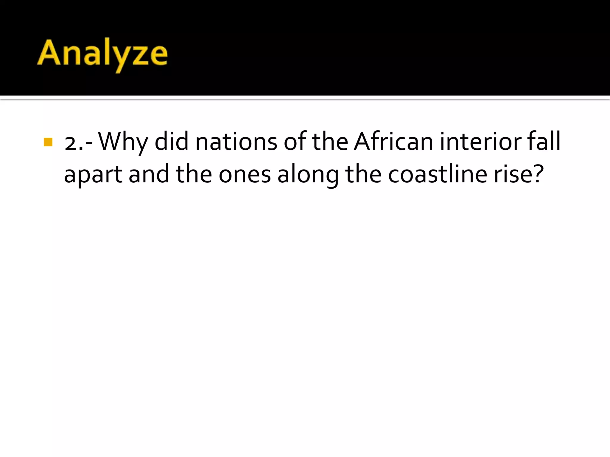 Practice Sheet - African colonization & Independence | PPT