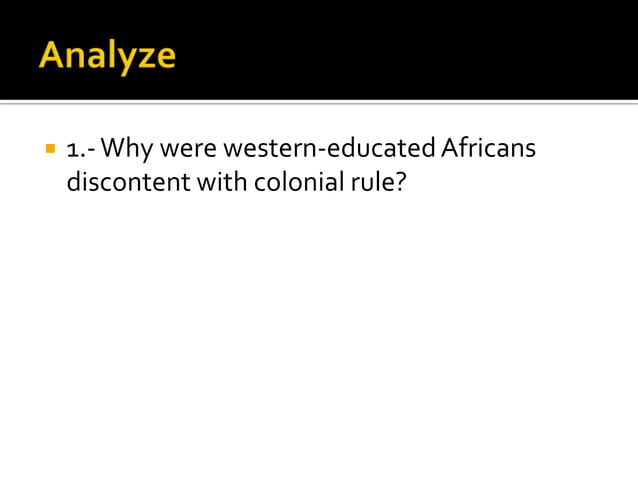 Practice Sheet - African colonization & Independence | PPT