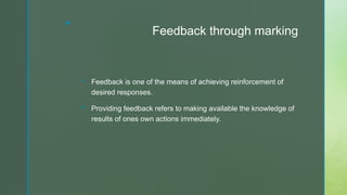 Practices of Assessment :Dialogue,Feedback,peer and self assessment ...