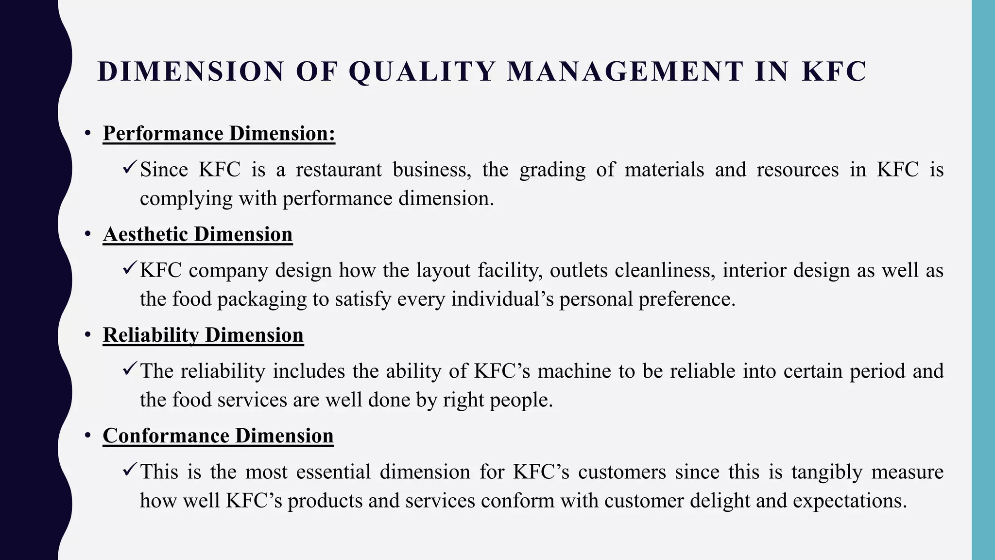 Practices of total quality management in KFC | PPTX