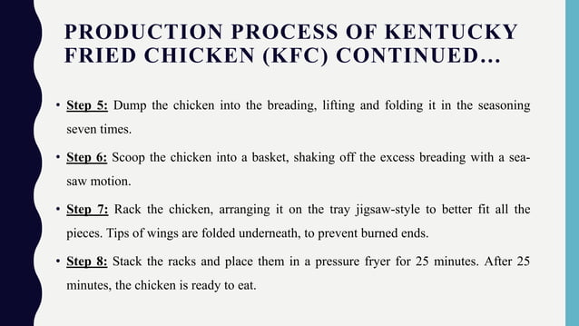 Practices of total quality management in KFC | PPTX