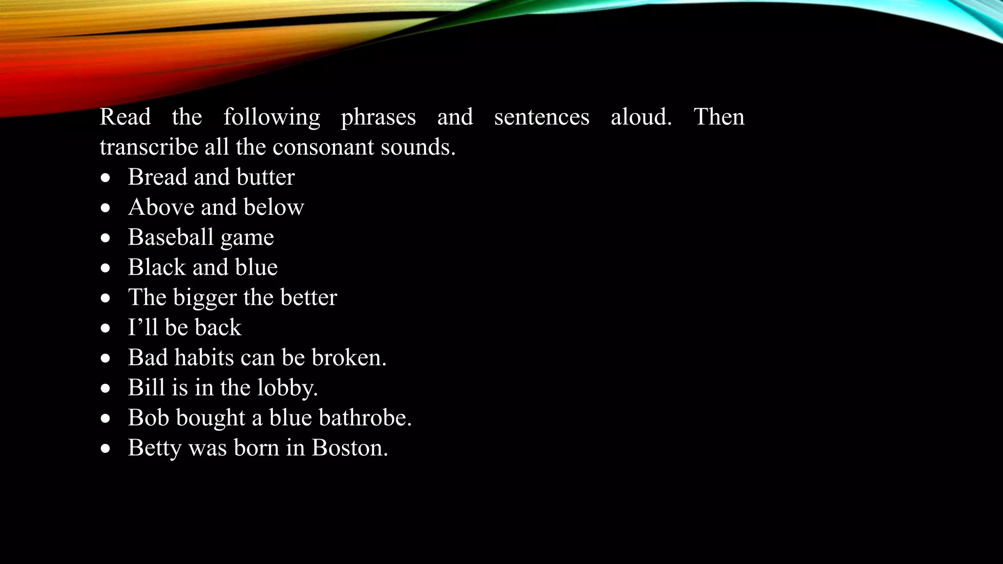 Practices on bilabial sounds | PPTX