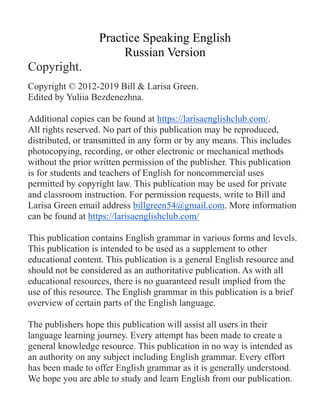 Practice Speaking English with Russian Translation | PDF