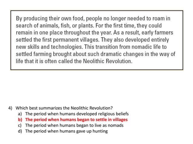 Practice Stimuli Response Questions for World History | PPTX