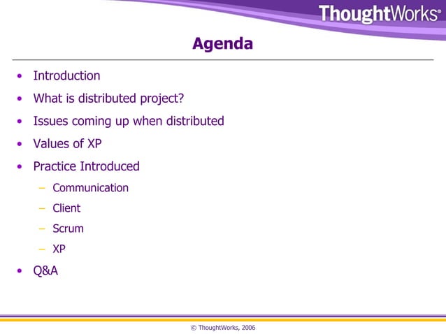 Agile In Distribution Ppt