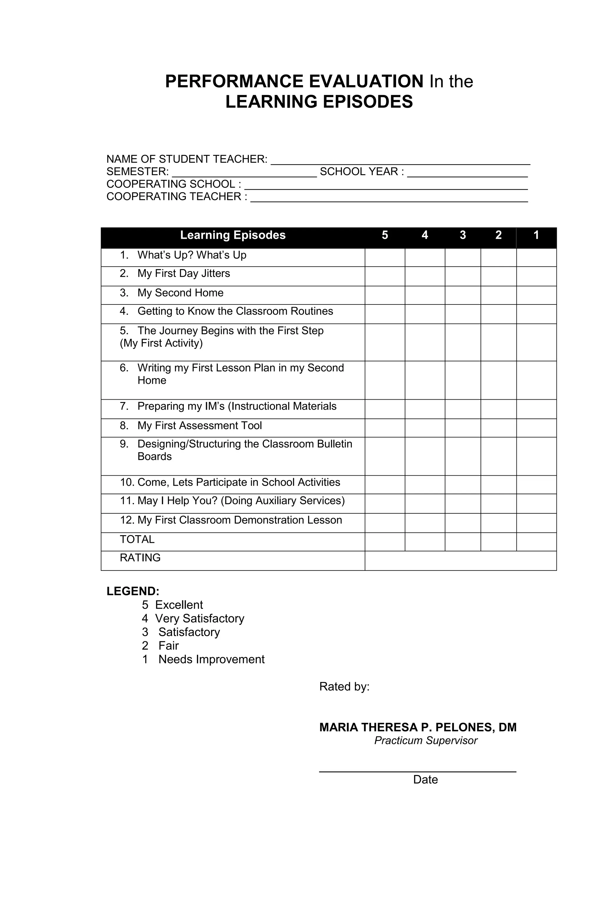 Practice teaching | DOCX