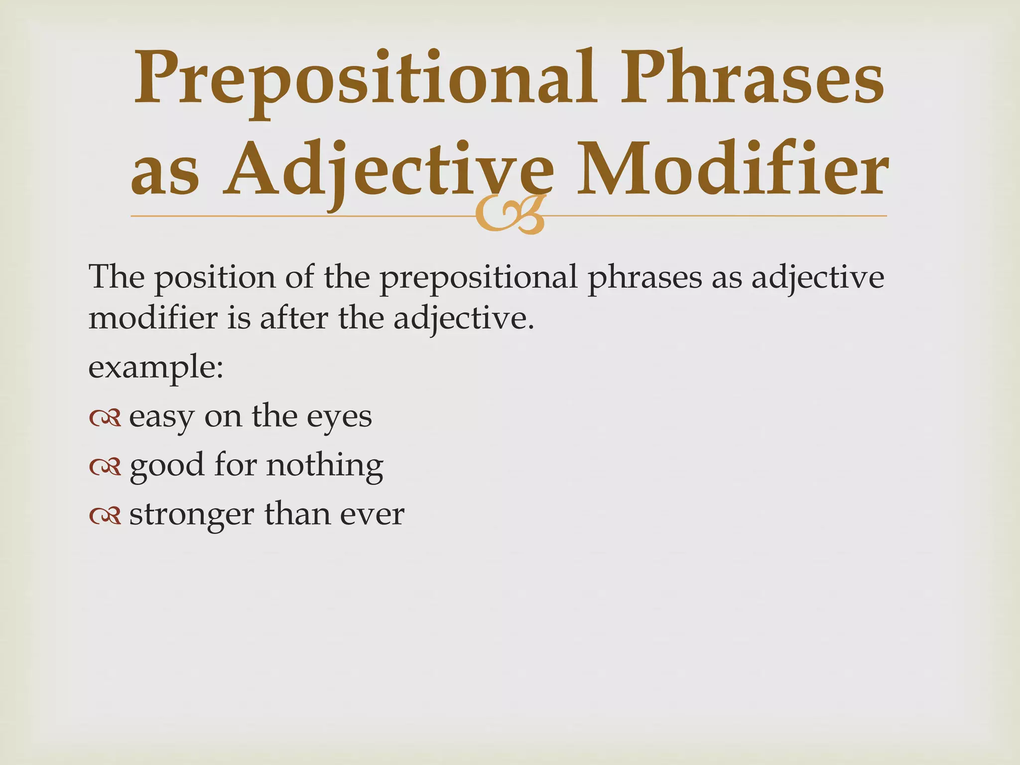 Structures of Modification! | PPT