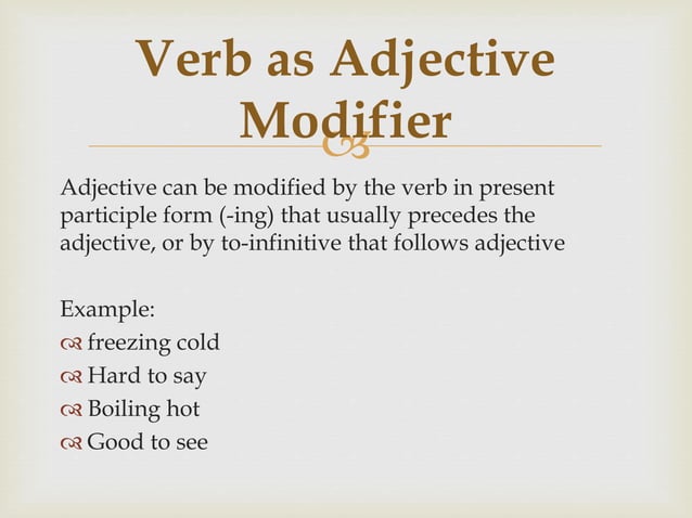 Structures of Modification! | PPTX | Parenting Babies and Toddlers ...