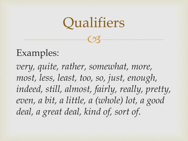 Structures of Modification! | PPTX | Parenting Babies and Toddlers ...