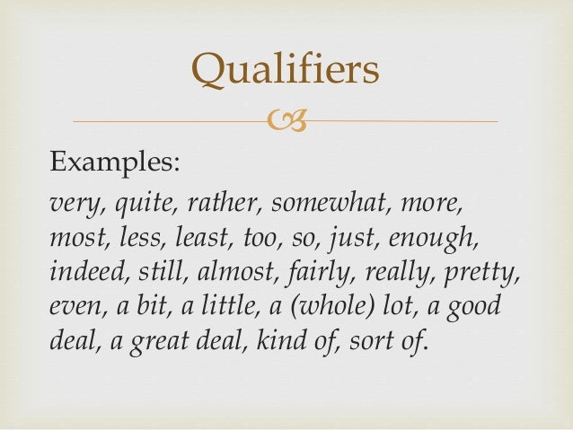 Structures of Modification!