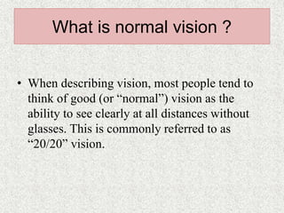 visual impairements . | PPTX